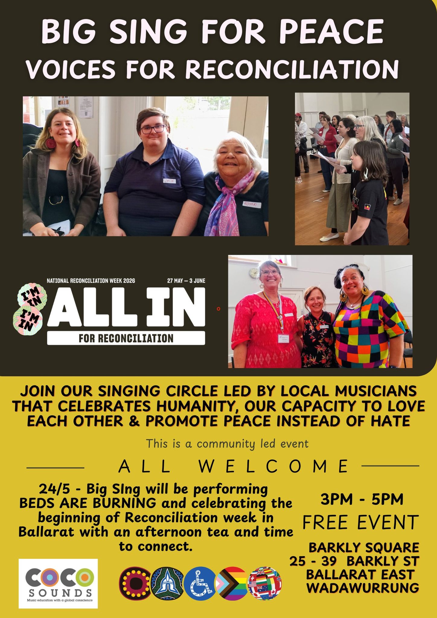 Voices for Reconciliation - Big Sing for Peace - 3BA